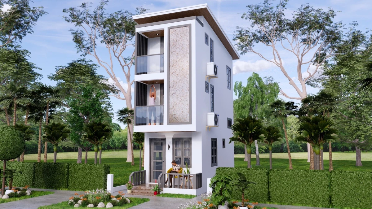 4 Storey Residential Building Floor Plan