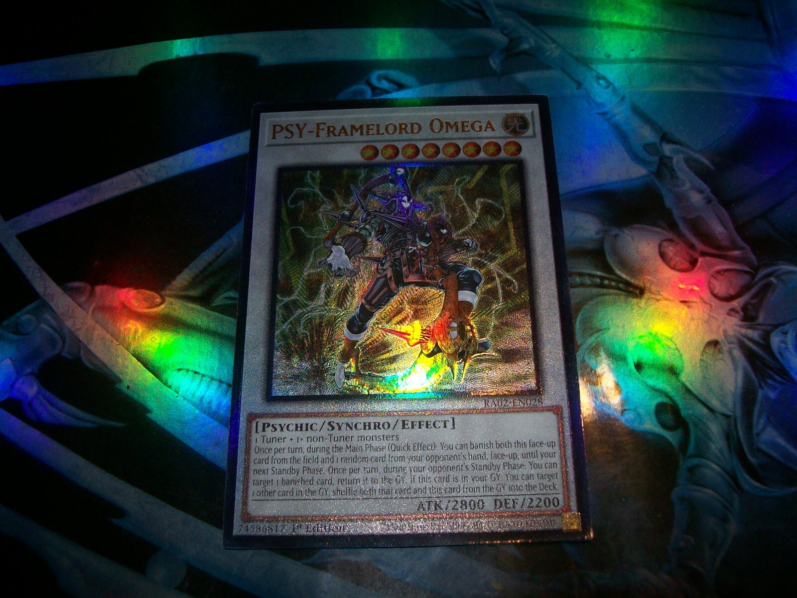 PSY-Framelord Omega 1st Edition Prismatic Ultimate Rare RA02-EN028 Yu ...