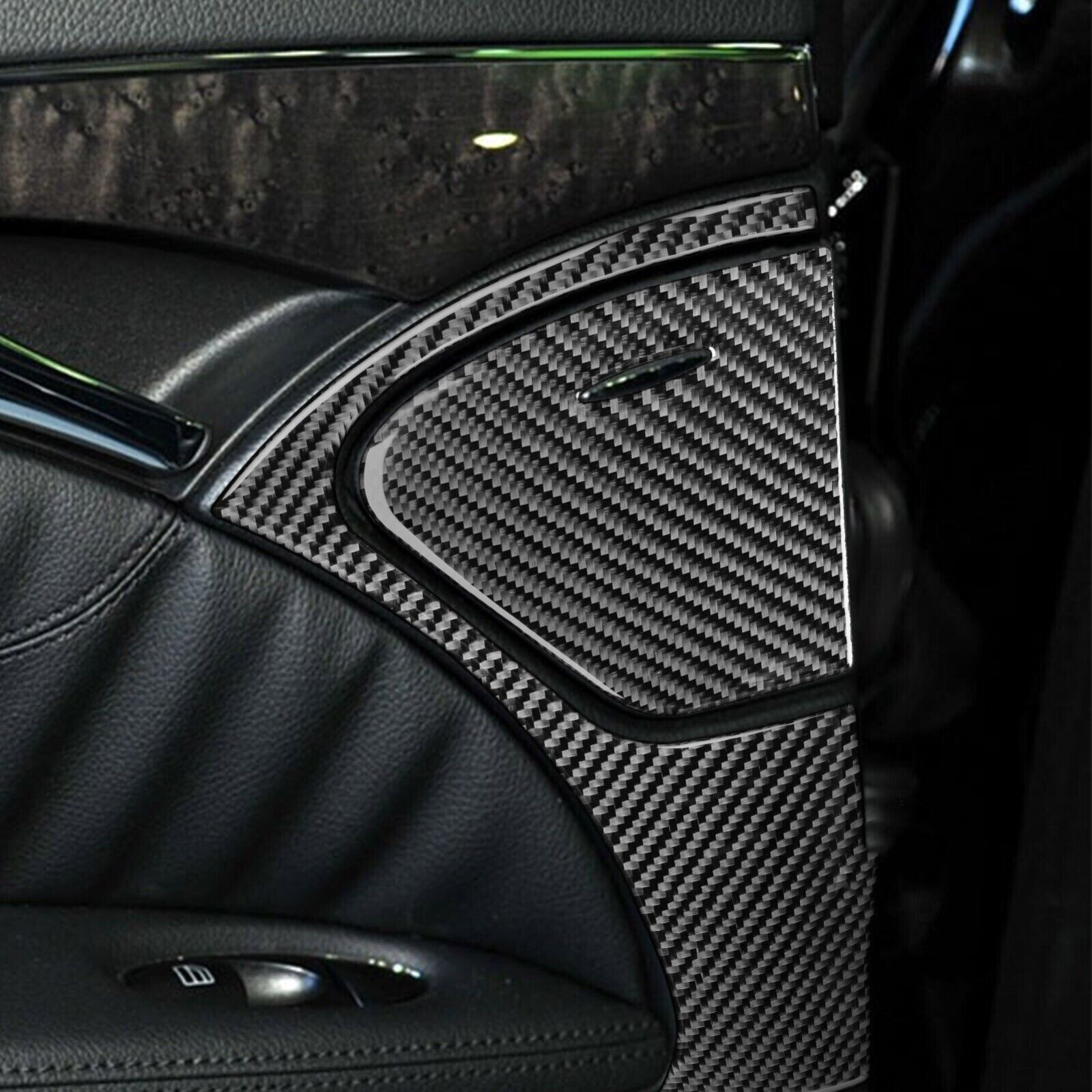 Car Whole Interior Trim 15Pcs Carbon Fiber Cover Sticker For E-class ...