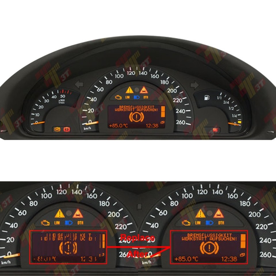 For Mercedes-Benz C-Class W203 Instrument Cluster Display | eBay