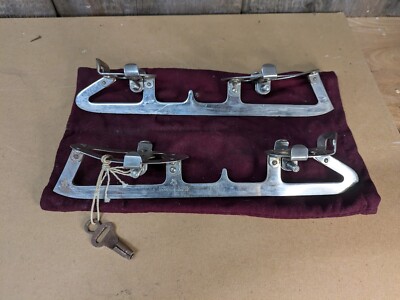 Beautiful Vintage Union Hardware Co. Size 11, adj Clamp On Ice Skates w ...