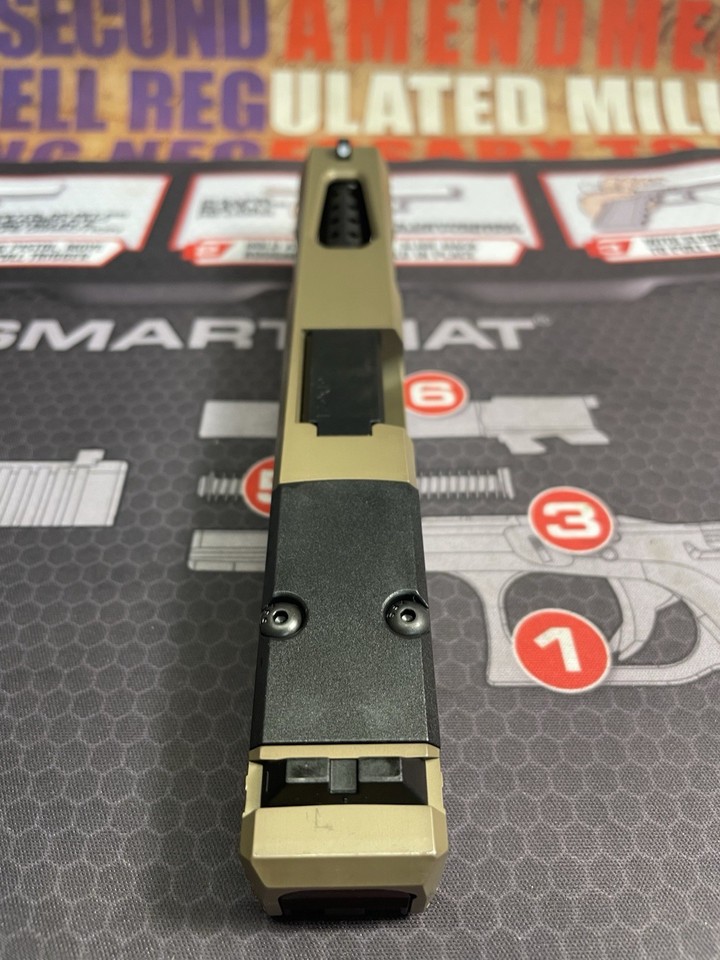 Glock 17 Complete Assembled Slide Ported Barrel RMR Gen 5 USA Made FDE ...