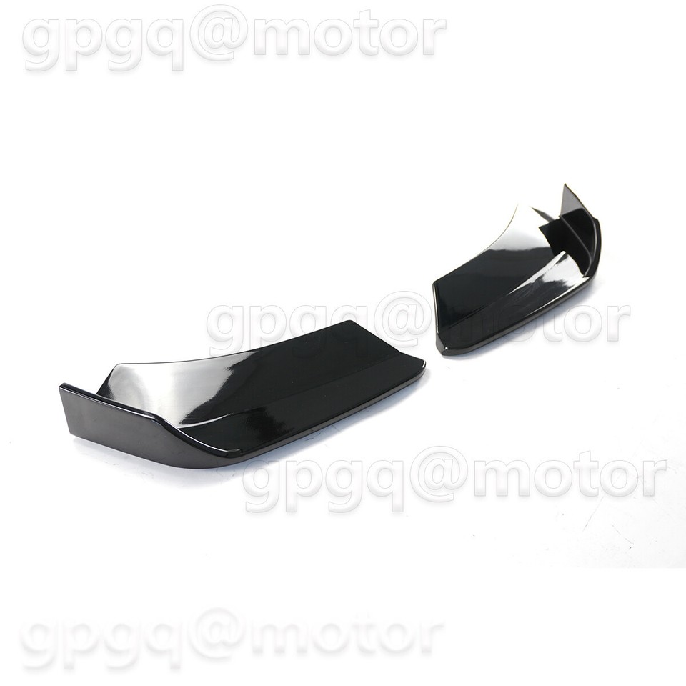 For Corvette C8 Z51 2020-2024 Gloss Black Rear Bumper Add-On Side ...