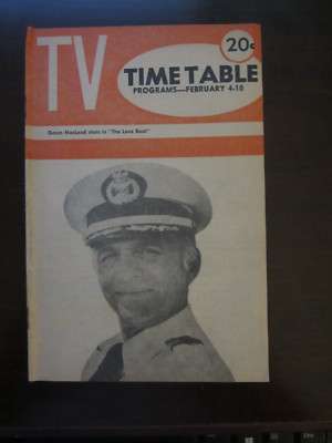 TV Guide Time Table Regional February 4-10 1978 The Love Boat Gavin ...