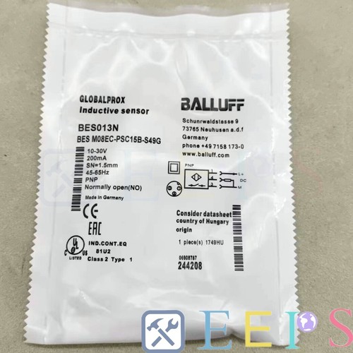 NEW BALLUFF Inductive Proximity Switch BESM08EC-PSC15B-S49G | eBay