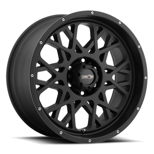 24X12 Vision Off Road 412 Rocker 5x139.7 5x5.5 Satin Black Wheel Rim ...