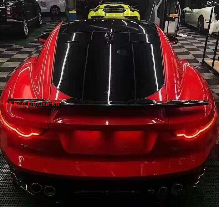 Carbon Fiber Rear Trunk Spoiler Wing For Jaguar F-Type Coupe 2-Door P7 ...