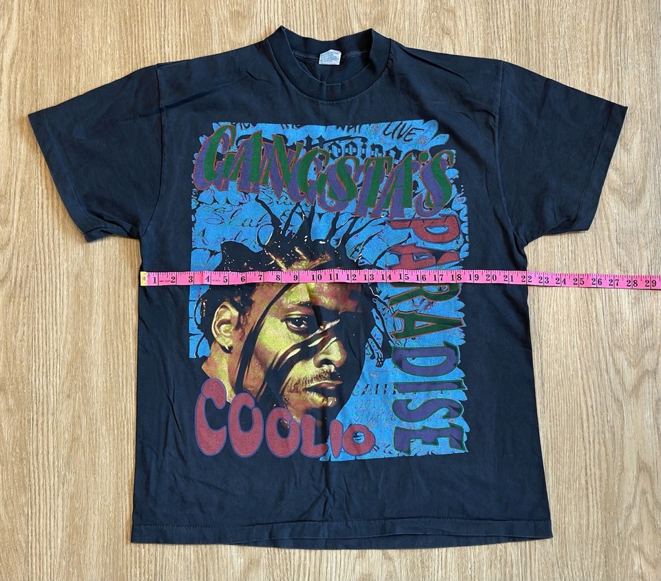 COOLIO vintage 1995 GANGSTA’S PARADISE t shirt TOO HOT | eBay