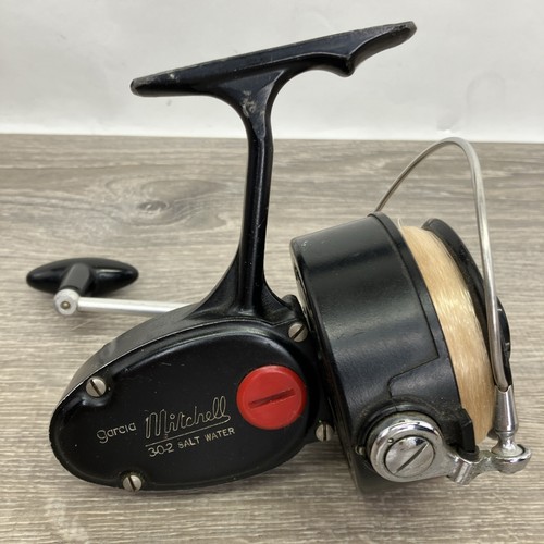 Vintage Garcia Mitchell 302 Salt Water Fishing Spinning Reel Made In ...