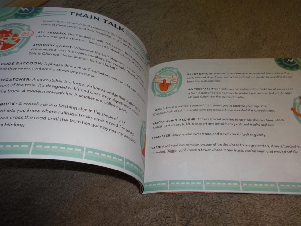 ORIGINAL AMTRAK JUNIOR CONDUCTORS GUIDE BOOK KIDS CHILDREN GAME MAP | eBay