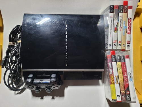 Sony PlayStation 3 PS3 Fat CECHK01 Console Bundle 10 Games Tested | eBay