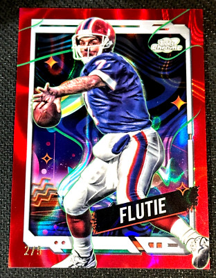 2024 Topps Chrome Cosmic Football Doug Flutie RED FLARE Refractor /5 ...