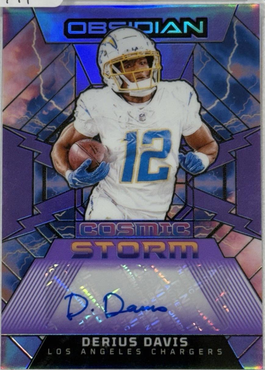 2024 Panini Obsidian - Cosmic Storm Signatures Derius Davis #CSS-DDS ...