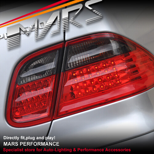 Smoked Red LED Tail Lights for Mercedes-Benz CLK-Class W208 C208 A208 ...