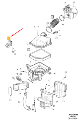VOLVO XC60 MK2 Throttle Body Housing 31493389 NEW GENUINE | eBay