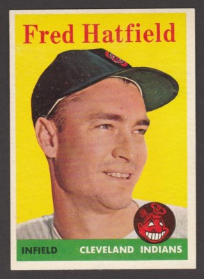 1958 TOPPS BASEBALL # 339 FRED HATFIELD INV J2058 | eBay