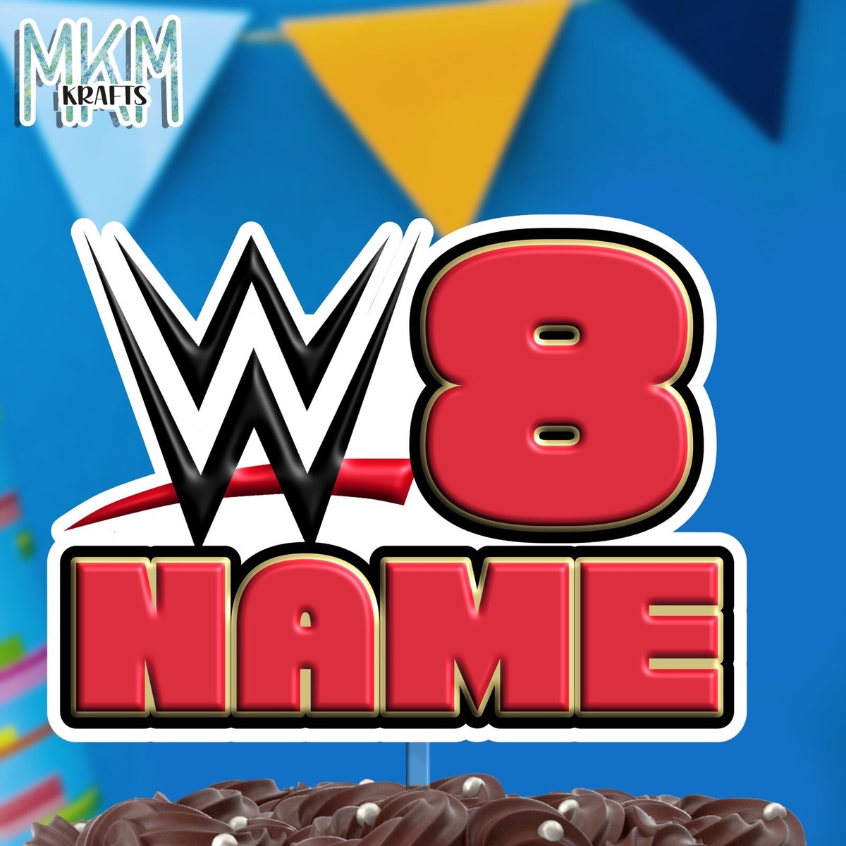 Wwe Wrestling Cake Toppers WWE Wrestler Rumblers Birthday Cake Topper