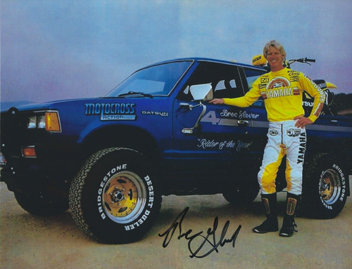 BROC GLOVER Signed 8.5 x 11 Photo MOTOCROSS Racing AMA Legend VINTAGE ...