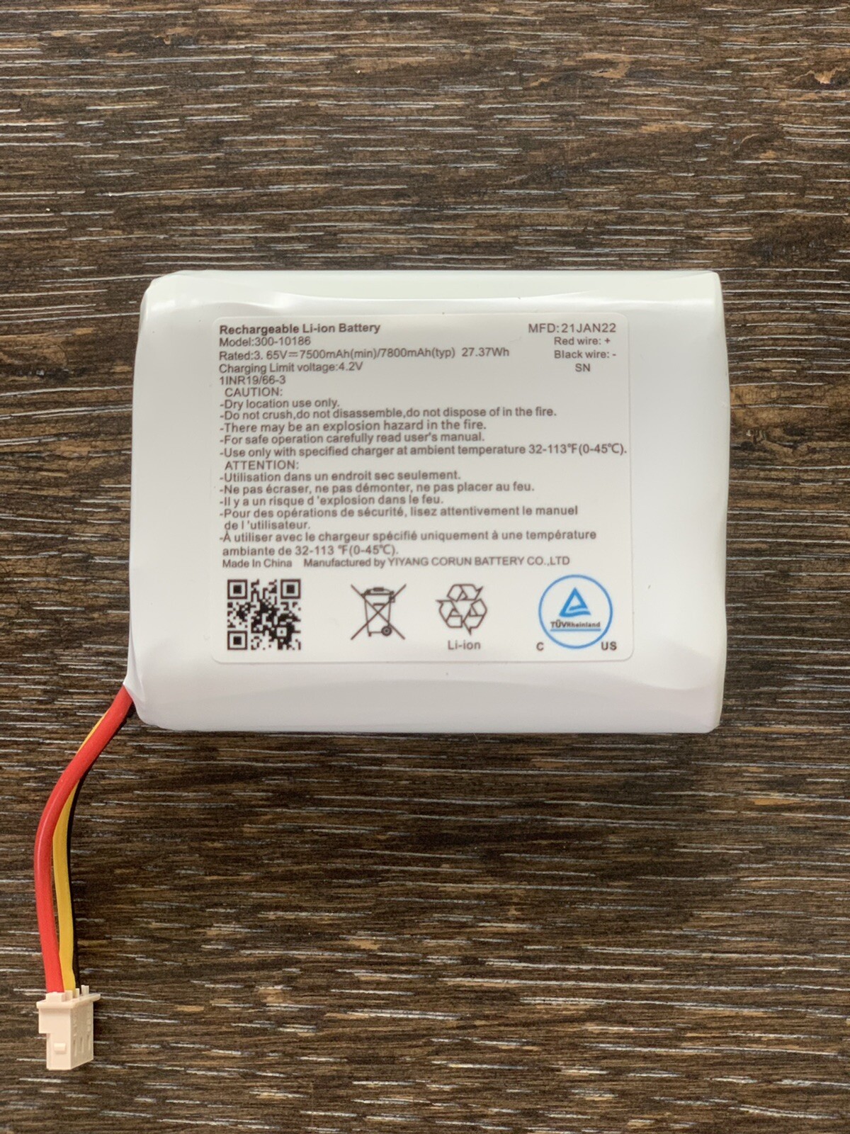 300-10186 Battery for ADT Command Security Panel, Honeywell AI05,AI07 ...