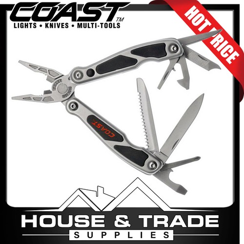 Coast Multi Tool 120mm Micro Pliers Pocket Knife Blade LED LED130 ...