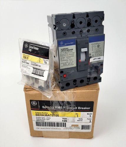 SEHA36AT0100 GE 100 Amp 600Volt Circuit Breaker TCAL18 *NEXT DAY OPTION ...