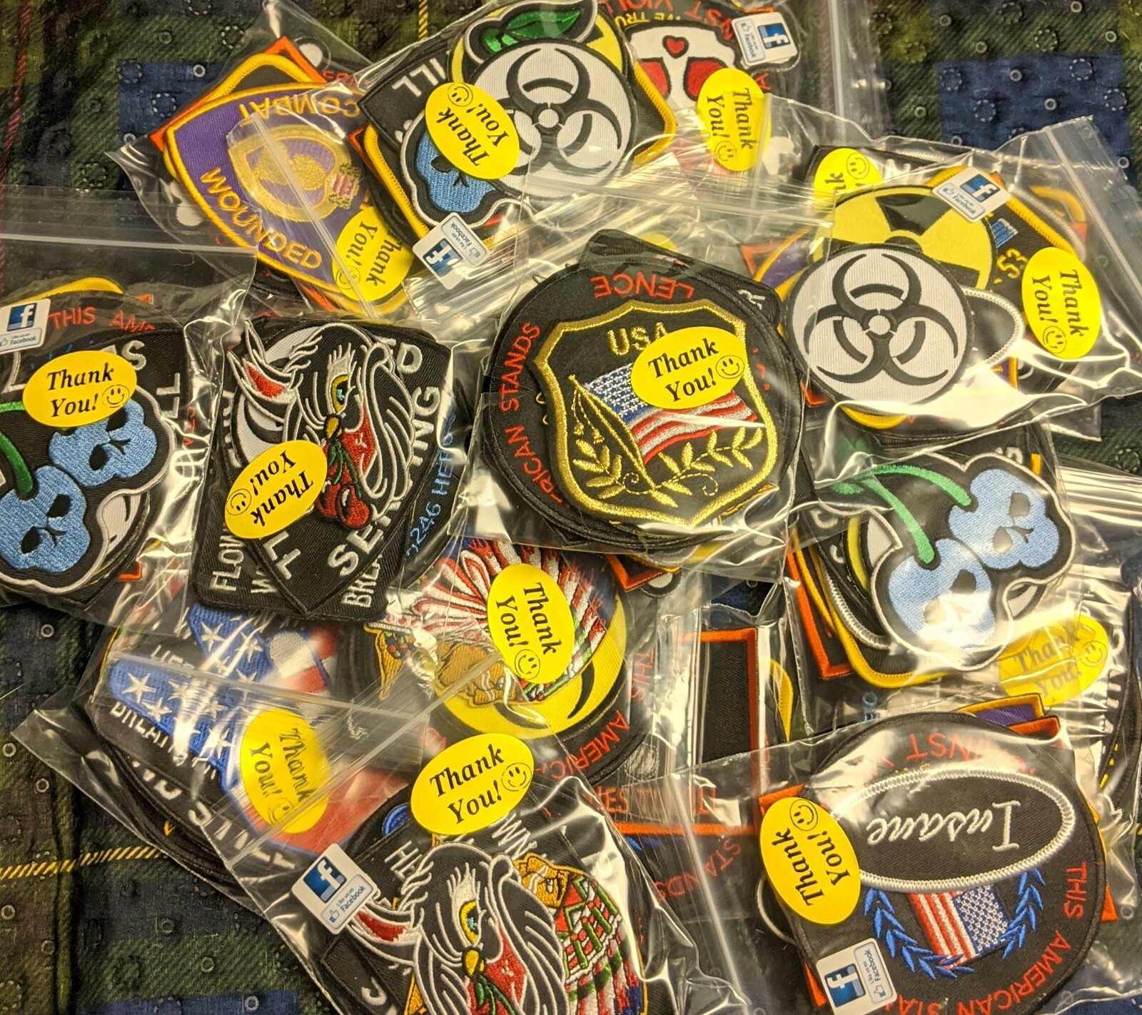 Dealers Wholesale Lot of 10 Assorted Embroidered Patches Bulk Patches ...