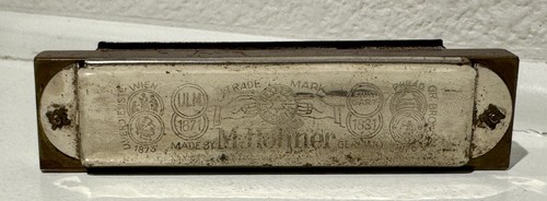 VTG ANTIQUE 1930s M. Hohner Auto Valve Harp Harmonica Organ Tone Key of ...
