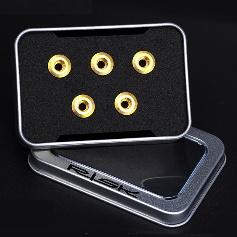 Mtb Bmx Bicycle Crankset Chainring Titanium Alloy Bolts Nuts For Gear ...
