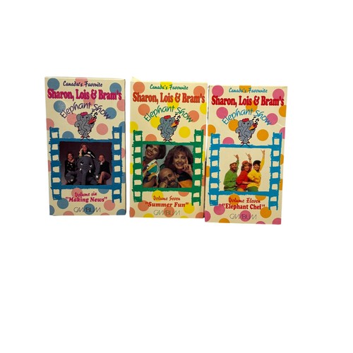 Sharon Lois & Bram TV Show VHS 1991 Lot 3 Vol 6 7 and 11 Canada CBC | eBay