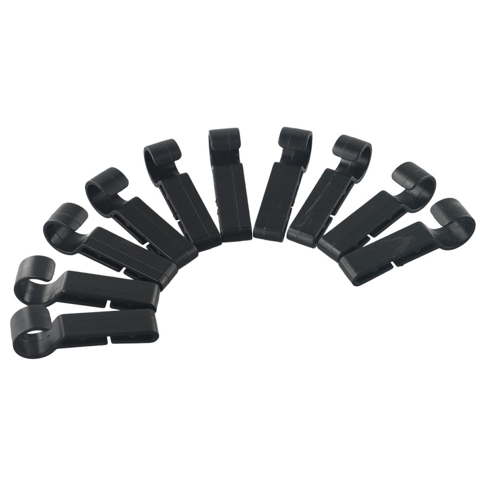 10pcs Helmet Clips Headlamp Hard Hat Safety Cap Hook Headlights Buckle ...