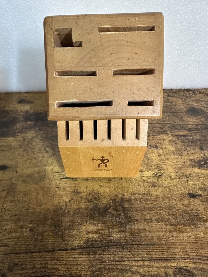 J A Henckels 12-Slot Knife Block Light Wood HD-07-09 (35100-948D) Pre ...