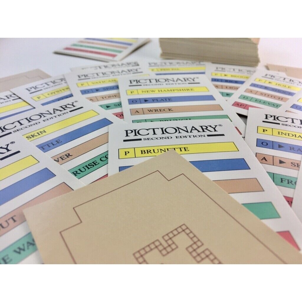 Pictionary Board Game 60 Replacement Cards Random Lot mq 1985 1st ...