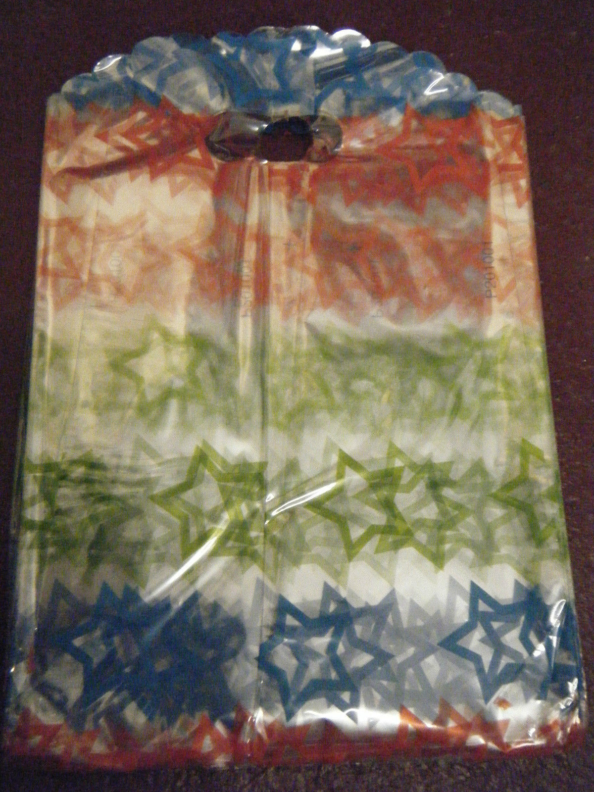 100 x CLEAR PLASTIC STARS SMALL GIFT PARTY CARRIER BAGS SHOPS SWEETS 3 ...