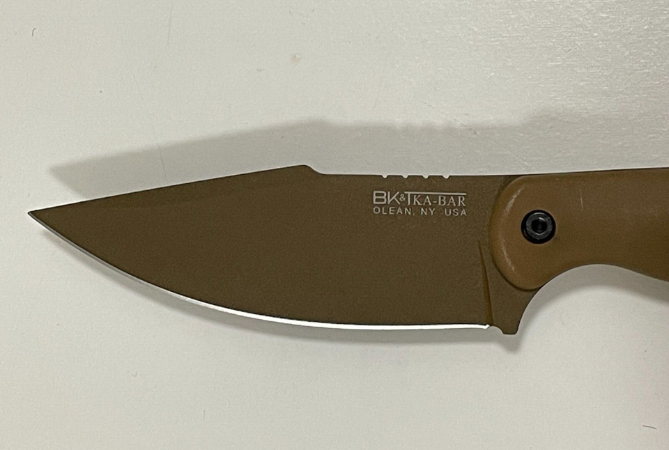 Ka-Bar BK18 Becker Harpoon 1095 Steel Fixed Blade Knife 4.625" w/Sheath ...