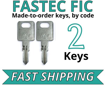 Fastec FIC Keys Travel Trailer RV Camper Door Lock Key Cut to Code ...