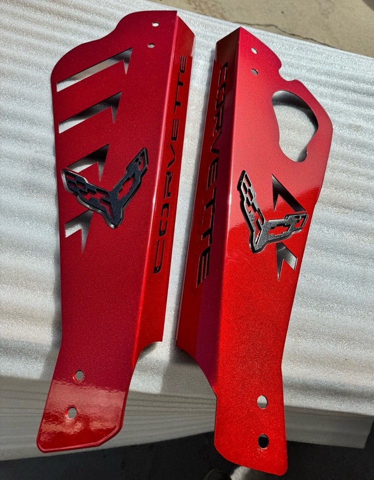HTC 2020/2024 CORVETTE C8 ENGINE Chevy Edition RED SIDE PANELS OEM ...