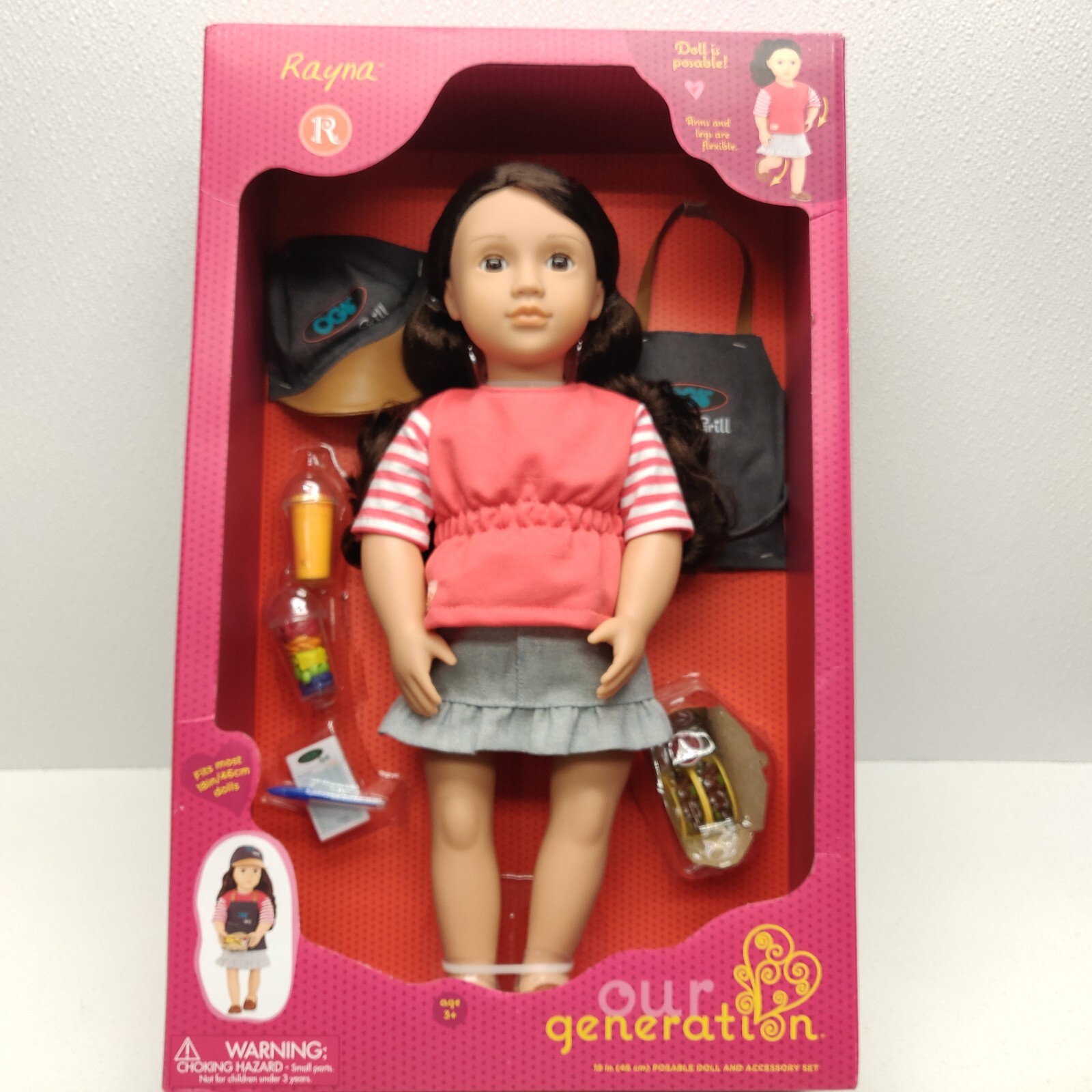 Our Generation Deluxe Poseable Doll Food Truck Theme - 3 Years & up for ...