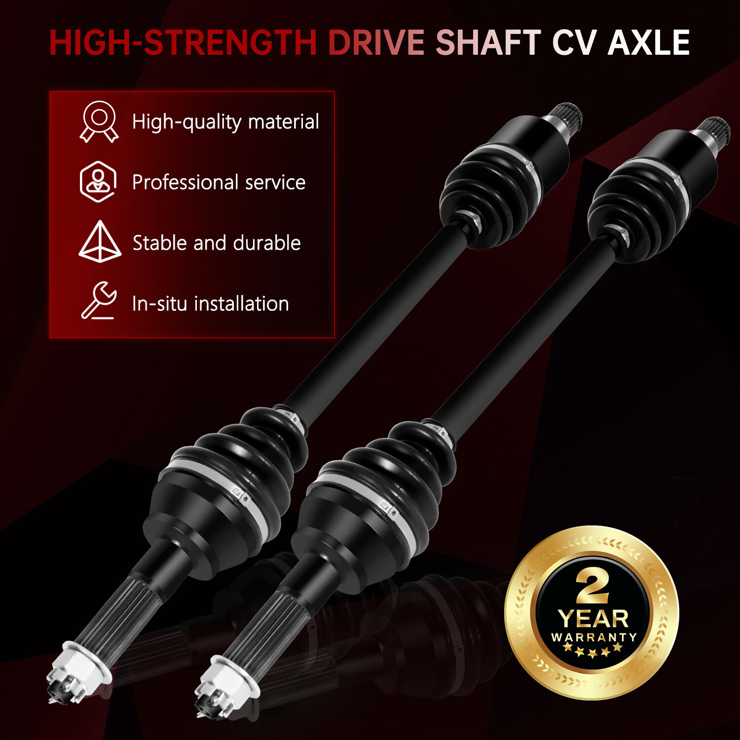CV Axles For Polaris RZR 4 800 S 800 2009 - 2014 Rear Driver Passenger ...