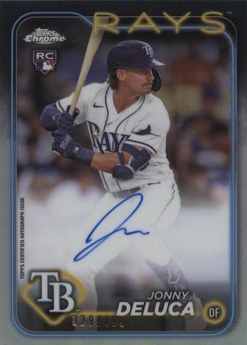 2024 Topps Chrome - Rookie Autographs Jonny Deluca #RA-JDE Refractor ...