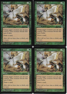 MTG: PROVOKE Stronghold COMMON; played, Excellent condition x4 | eBay