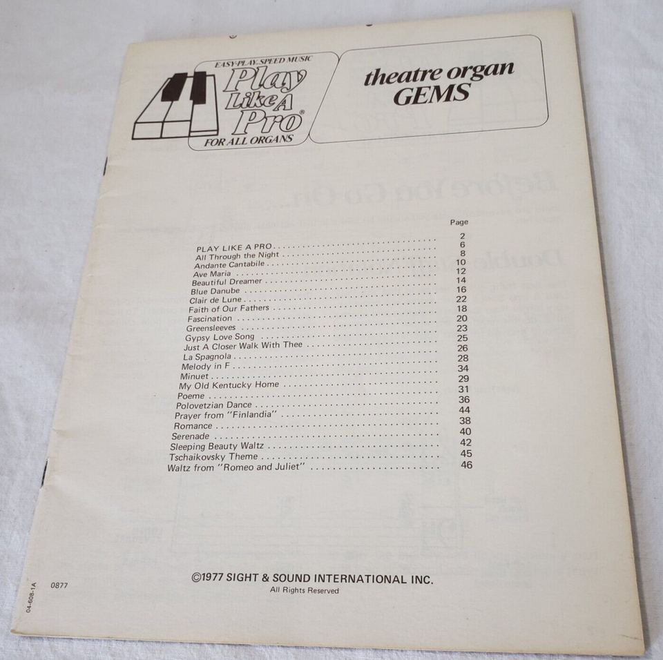 All-Organs Sheet Music Bks- Lot of 6- Bradleys-Gems-Pop 70s- Duets ...