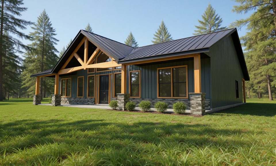2,080 Sqft (Living) Modern Farm House with - 3 Bedrooms and 2 Baths no ...
