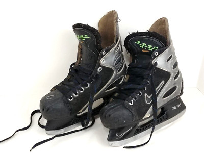 Nike Zoom Air Ice Skates Youth/Men's 6-Y 6Y TUUK Vintage Black Hockey ...