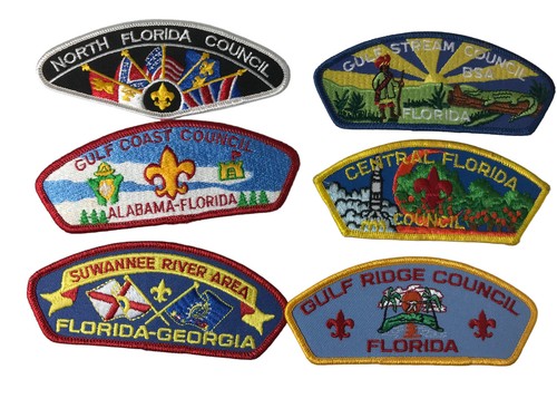 Lot of Florida Councils 1/2 Dozen BSA CSPs Mint CSP Patches (BHP1706 ...