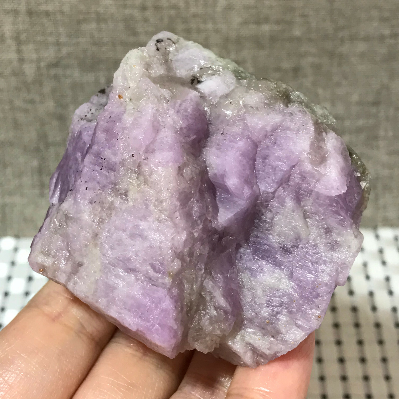 Rare Natural purple Apatite raw rought Stone Crystal relki Healing 183g ...