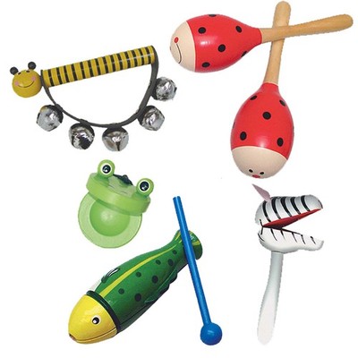 Animal Band Music Set Wooden Classic Toy Sensory Development Baby Band ...