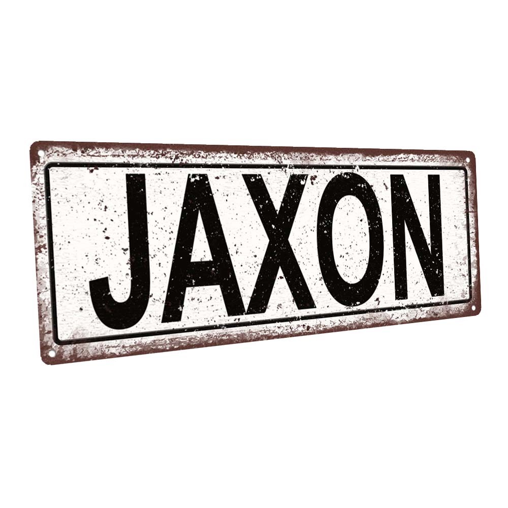 Jaxon Metal Sign; Wall Decor for Kids Room or Nursery | eBay