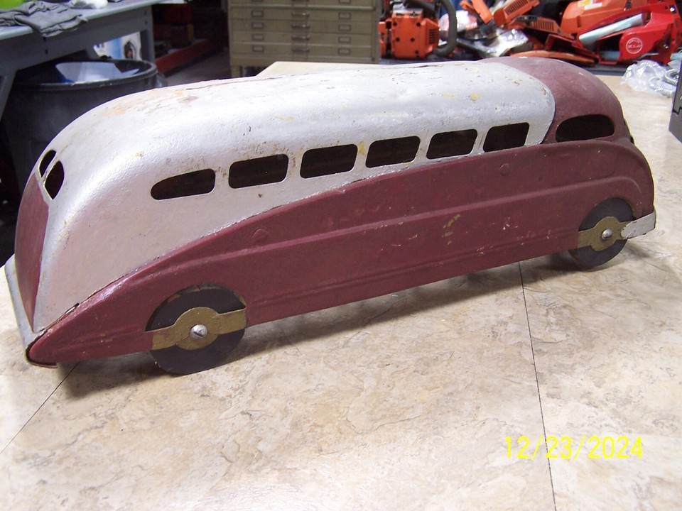 Vintage 1941 Steelcraft Pressed Steel Streamline Bus | eBay