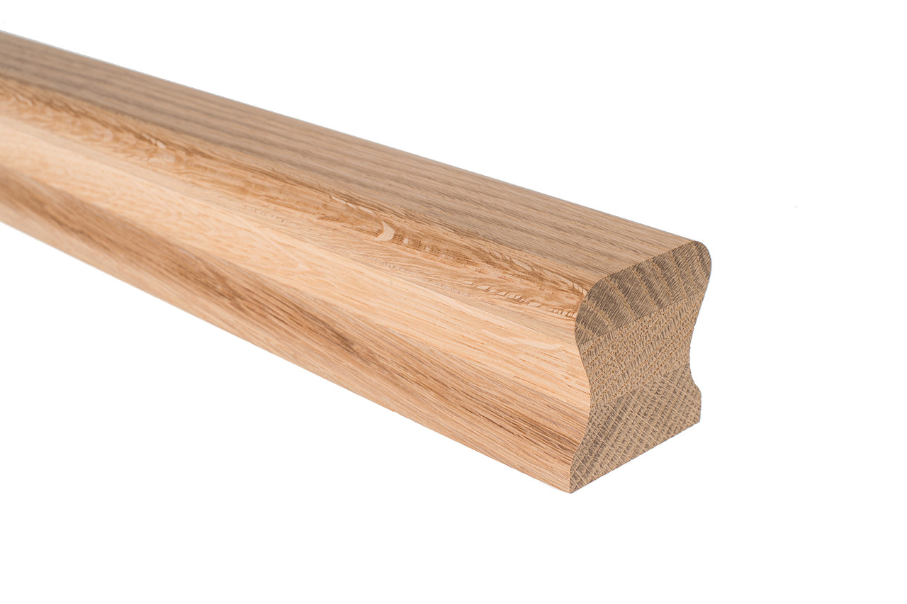 Stair Handrail Base Rail Pine or Oak Grooved Ungrooved HDR Rails Select ...