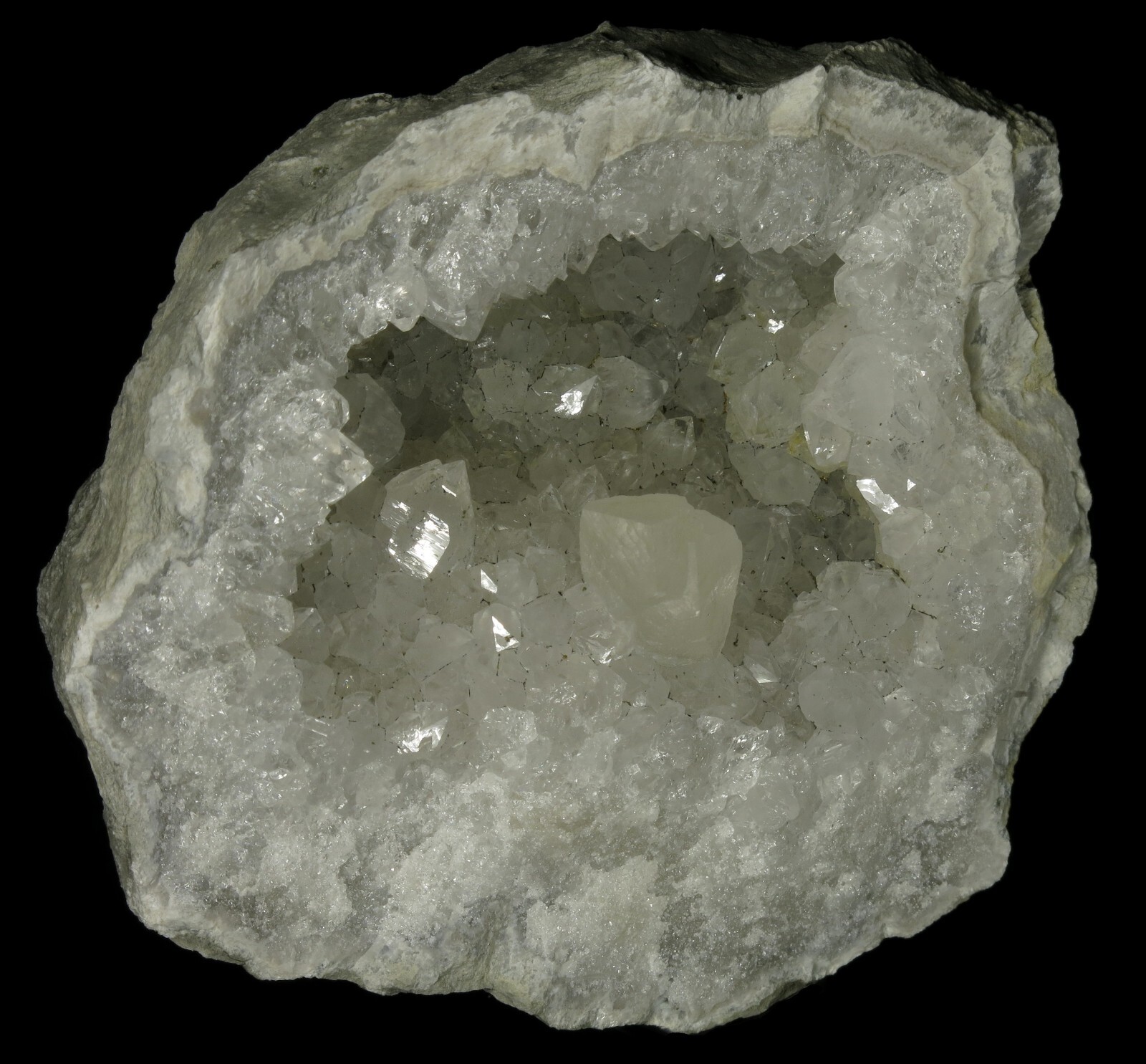 Perfect Conjoined Calcite crystals on Quartz 4" Keokuk geode !!! | eBay